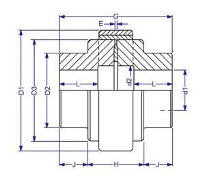 Samiflex Flex Coupling Hubs and Elastomeric Inserts